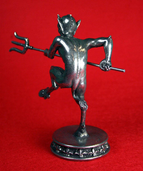 Devil with Pitchfork Statue - Small Base – The Black Broom