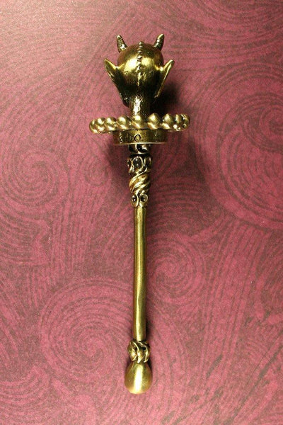 Devil Spoon with Bottle - Antique Brass Finish – The Black Broom