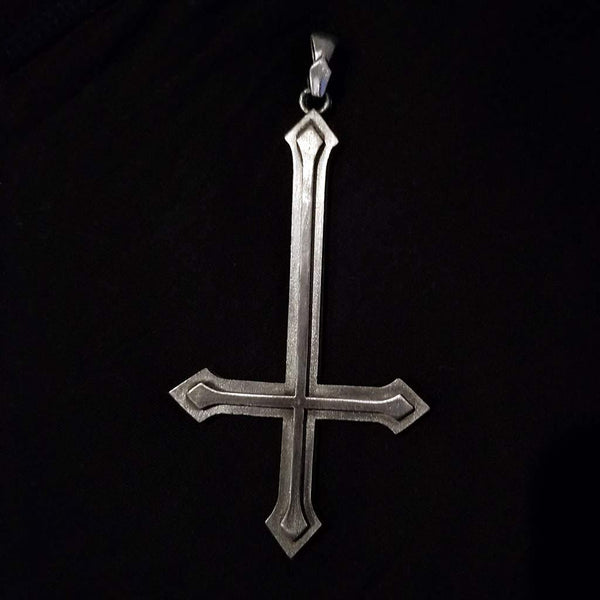 Inverted Cross Pendant - Large – The Black Broom