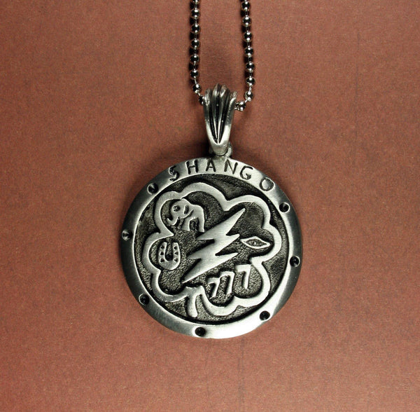 Shango Medallion Necklace - Medium – The Black Broom